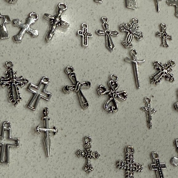 Office | Crafters Bundle 12 Cross Charms Assorted | Poshmark
